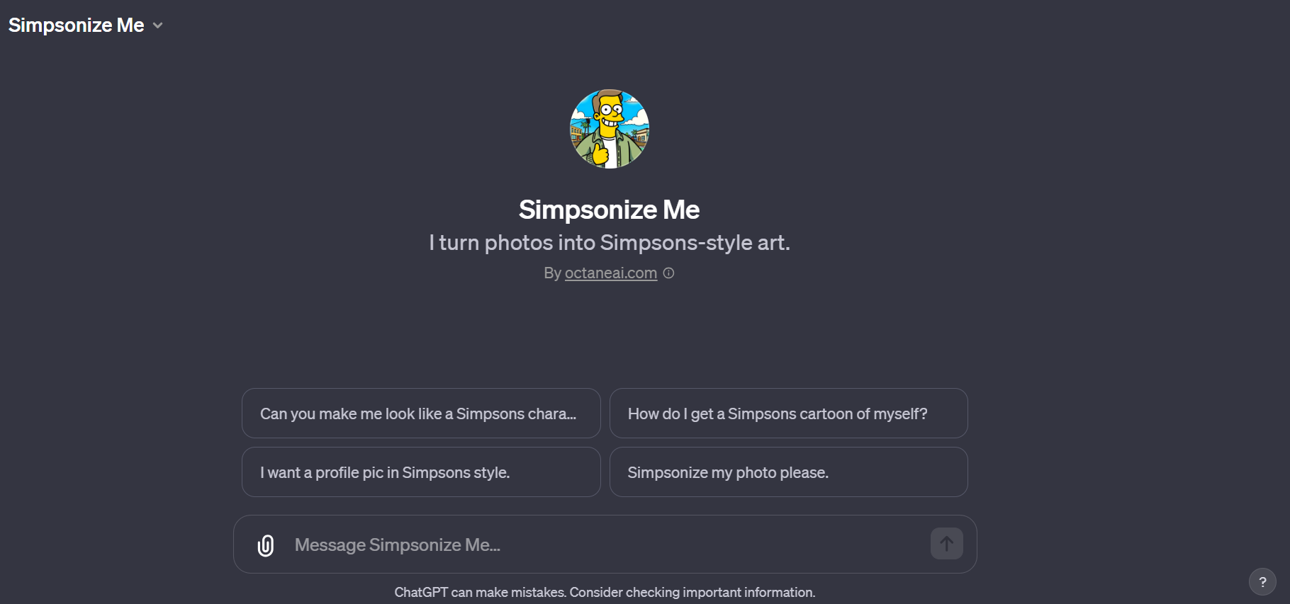 Simpsonize Me