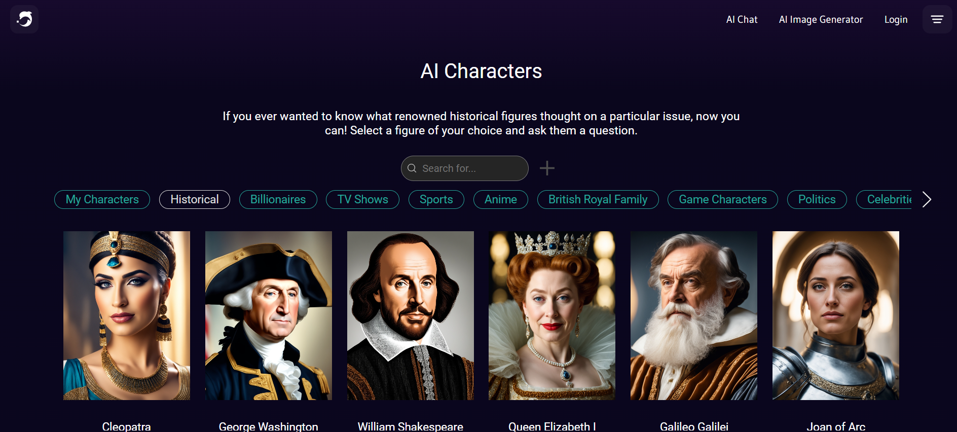 DeepAI : AI-generated characters