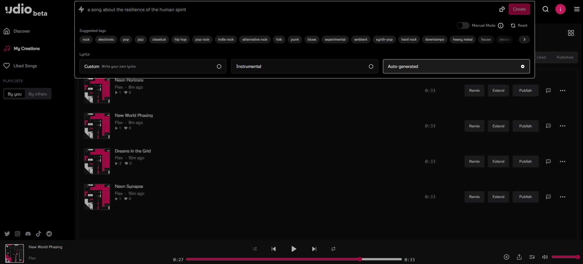 Udio AI : Music Creation Hub Udio AI : Music Creation Hub